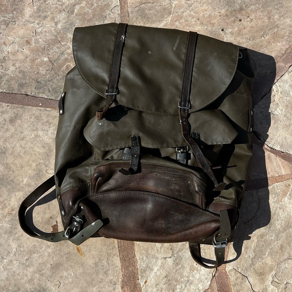 Vintage | Bags | Vintage Swiss Army Rubberized Waterproof Leather ...